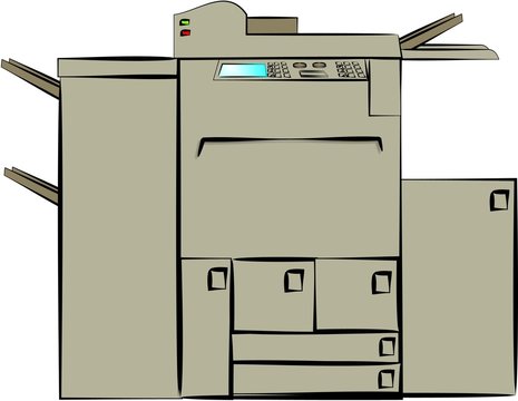 Broken Copier Clipart