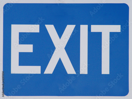 "Blue Exit Sign" Stock photo and royalty-free images on Fotolia.com ...