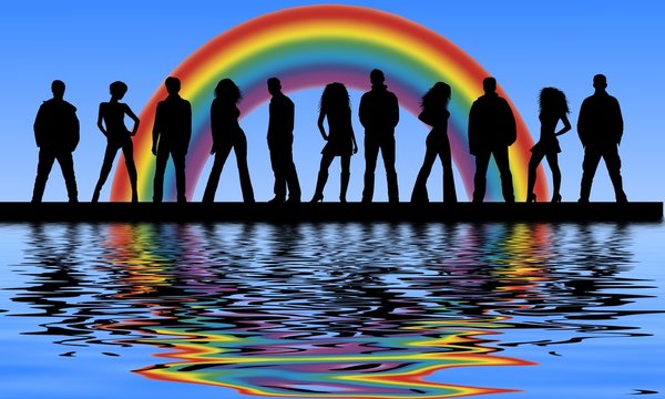 Human Silhouette Rainbow Images – Browse 7,877 Stock Photos, Vectors ...