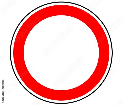 "Panneau de Signalisation (Circulation interdite - B0)" photo libre de ...