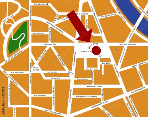 "plan de ville et noms de rues" Stock photo and royalty-free images on ...