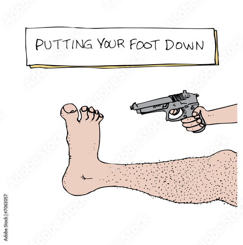 "Putting Your Foot Down" Stock image and royalty-free vector files on ...