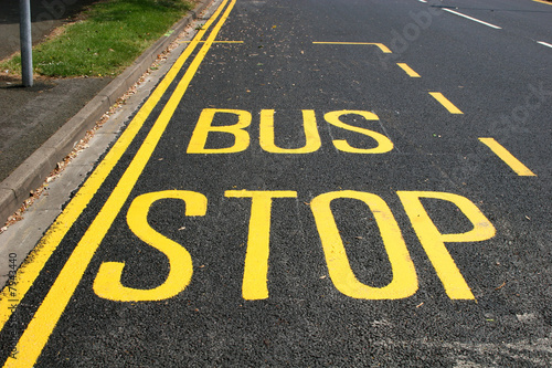 "bus stop road markings" Stock photo and royalty-free images on Fotolia ...