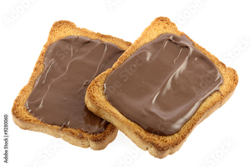 "Tartines au chocolat" photo libre de droits sur la banque d'images ...