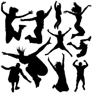 C Jump Dance Silhouette