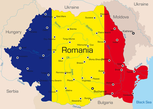 "Romania Map And Flag Billeder – Gennemse 4,712 stockfotos, vektorer og ...