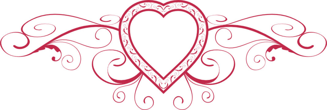 Swirl Heart Clip Art