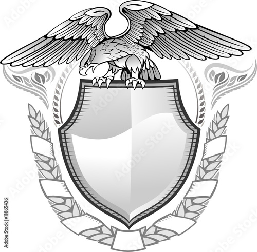 "Eagle with Shield" Stock image and royalty-free vector files on ...