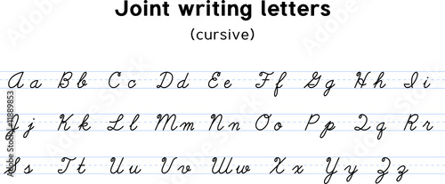 "Vector illustration of Joint writing letters" Stock image and royalty ...