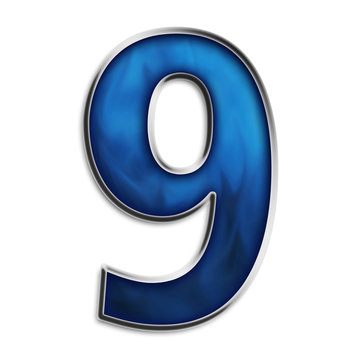 Blue Number 9