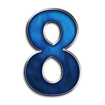 Blue Number 8