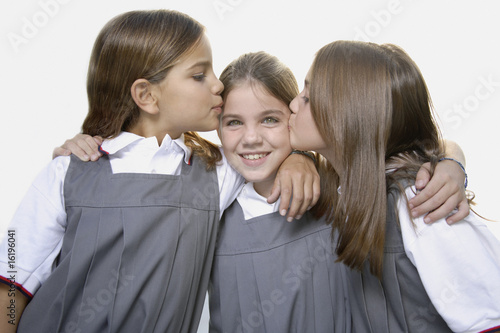 "School girls kissing friend" Stock photo and royalty-free images on ...