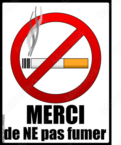 "MERCI DE NE PAS FUMER" fichier vectoriel libre de droits sur la banque ...