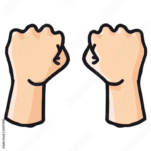 "Poings fermés" fichier vectoriel libre de droits sur la banque d ...