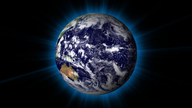 Slow Rotating Earth Animation