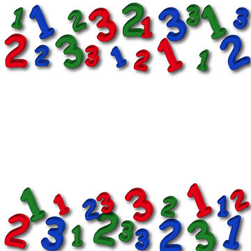 Number Borders Clip Art