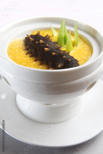 "Chinese food, soup with sea cucumber" Stock photo and royalty-free ...