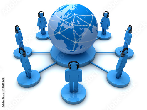"Global team customer support service" Stock photo and royalty-free ...