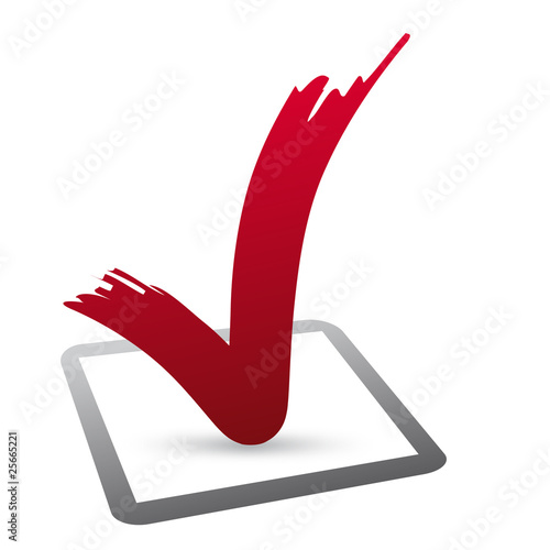 "symbole validation rouge" photo libre de droits sur la banque d'images ...