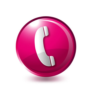 Pink Phone Logo Png