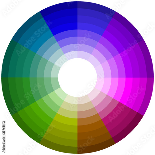 "roue chromatique et harmonies de couleurs" photo libre de droits sur ...