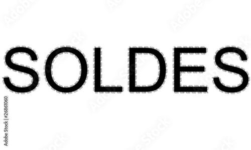 "Panneau Soldes noir et blanc" fichier vectoriel libre de droits sur la ...