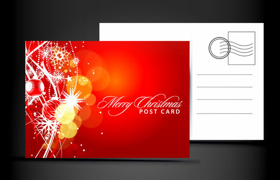 Christmas Postcard Back Design