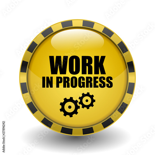 "Button Work In Progress" Stockfotos und lizenzfreie Vektoren auf ...