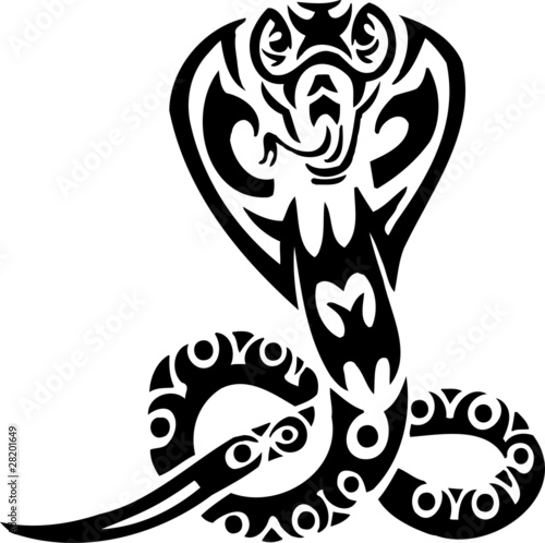 "Cobra .Tribal Animals." Stock image and royalty-free vector files on ...