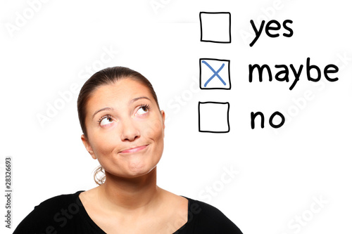 "Maybe" Stock photo and royalty-free images on Fotolia.com - Pic 28326693