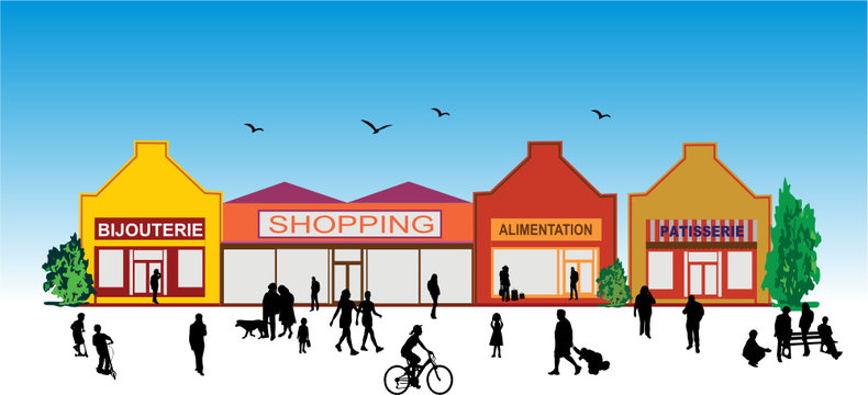 Centre Commercial Clipart