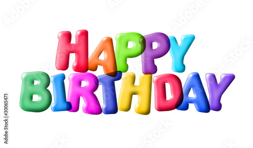 96 best ideas for coloring | Bubble Letters Happy Birthday