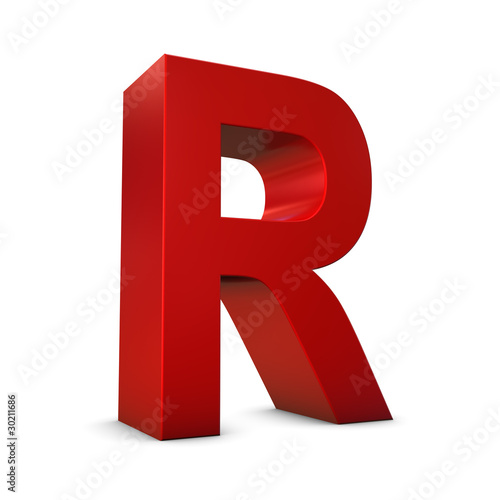 "lettre R rouge" photo libre de droits sur la banque d'images Fotolia ...