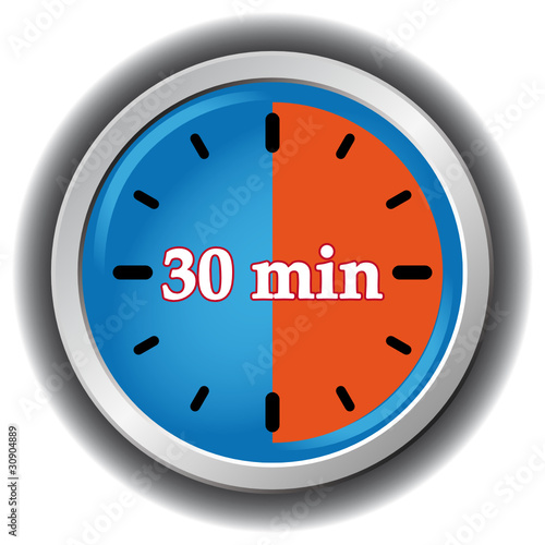 "30 MINUTES ICON" Stock image and royalty-free vector files on Fotolia ...