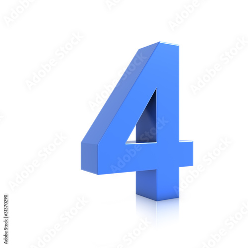 "3d Blue Number 4" Stock photo and royalty-free images on Fotolia.com ...