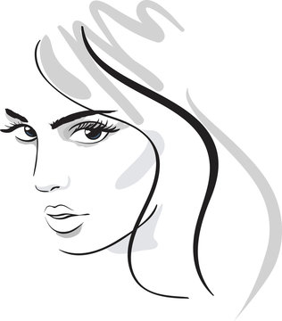Female Face Sketch Images – Browse 175,656 Stock Photos, Vectors, and ...