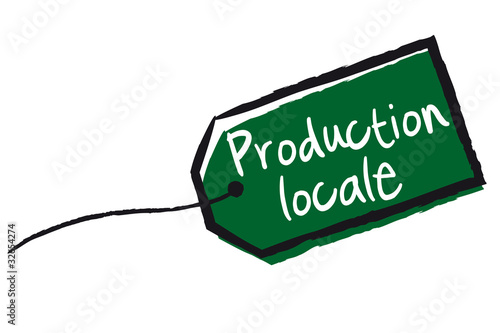 "Etiquette "Production locale"" fichier vectoriel libre de droits sur ...