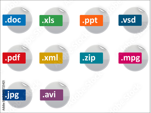 "Datei Icons - Mega-Set 2" Stock image and royalty-free vector files on ...