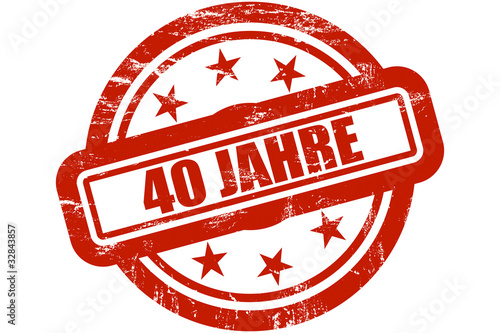 "Sternen Stempel rot 40 JAHRE" Stockfotos und lizenzfreie Bilder auf ...