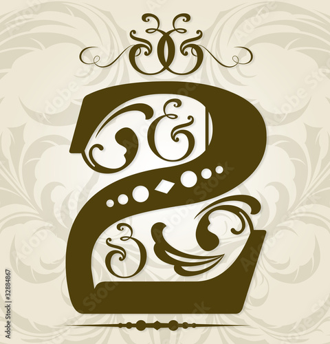 "Decorative Number 2" Stock image and royalty-free vector files on ...