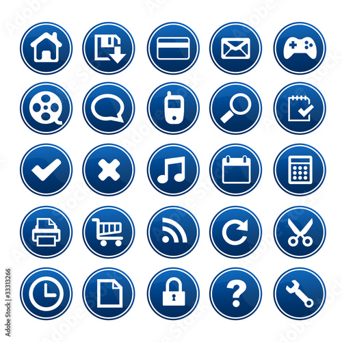 "Vector Blau Icon Set" Stockfotos und lizenzfreie Vektoren auf Fotolia ...