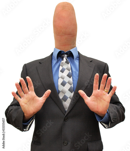 "Thumb head calms the situation" Stock photo and royalty-free images on ...