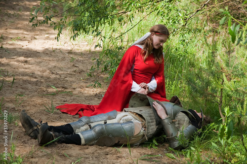"wounded knight and maid" Stock photo and royalty-free images on ...