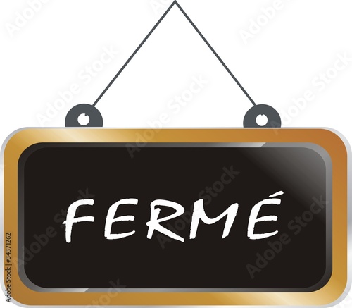 Pancarte Bois Fermé Fichier Vectoriel Libre De Droits Sur La Banque D