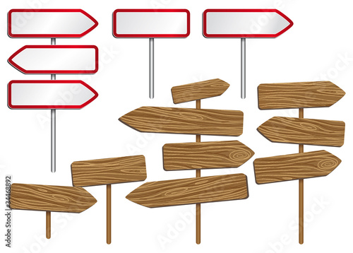 "Pancartes vectorielles" fichier vectoriel libre de droits sur la ...