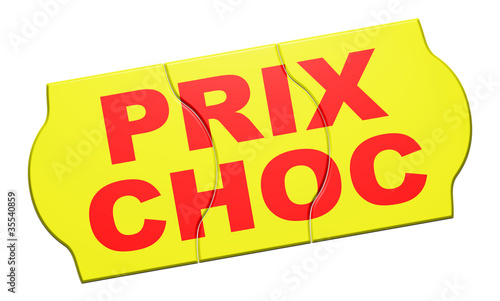 "Etiquette "Prix Choc"" photo libre de droits sur la banque d'images ...