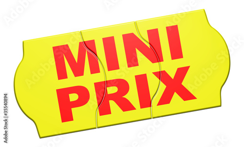 "Etiquette "Mini Prix"" photo libre de droits sur la banque d'images ...