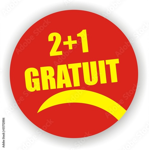 "bouton 2+1 gratuit" fichier vectoriel libre de droits sur la banque d ...