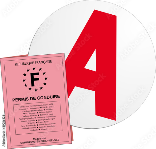 "Jeune permis" fichier vectoriel libre de droits sur la banque d'images Fotolia.com - Image 39086828