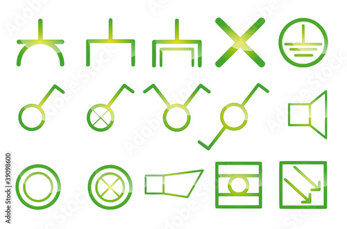 "Schaltsymbole Elektrotechnik" Stockfotos und lizenzfreie Vektoren auf ...